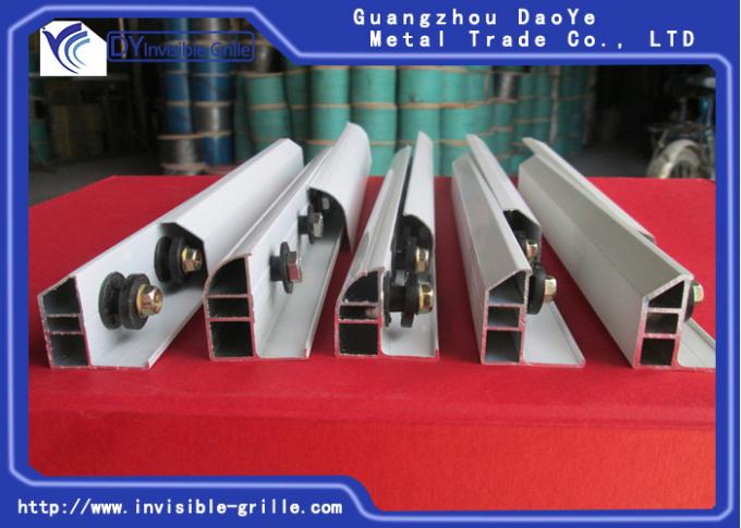 Plenty Hardy Material Aluminum Slide Track Channel For Invisible Grilles
