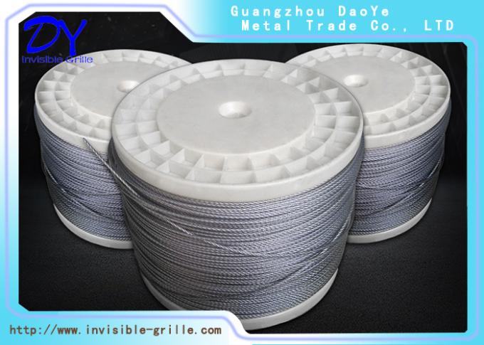 Balcony Safety Invisible Grilles Anti Rust Invisible Pcv Coating wire ...