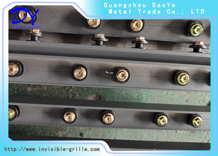 Single Pad Aluminium Rail Track AG4 Protection Grille For Balcony ...