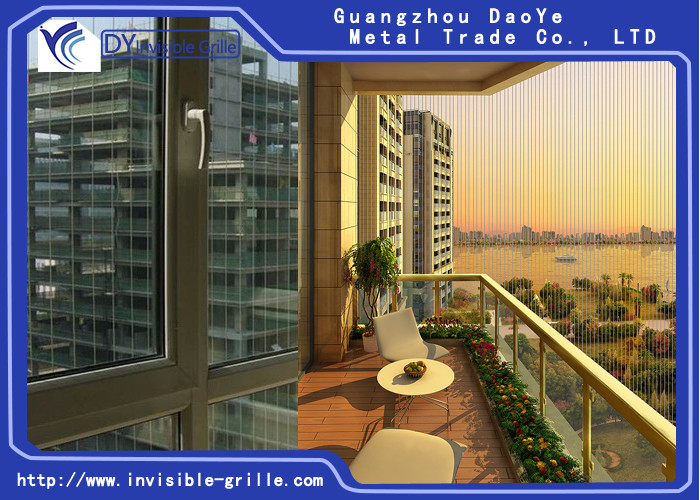 Child Safety 2mm Aluminium Windows Invisible Net