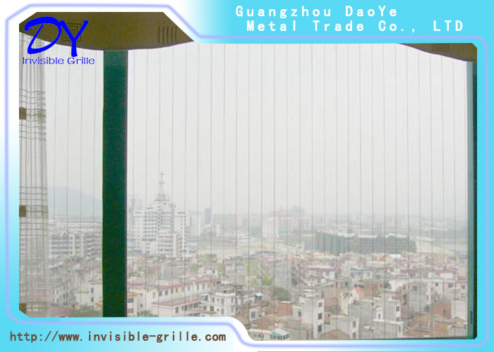 3m / Set Invisible Safety Grill Stainless Steel Wire Rope For Building